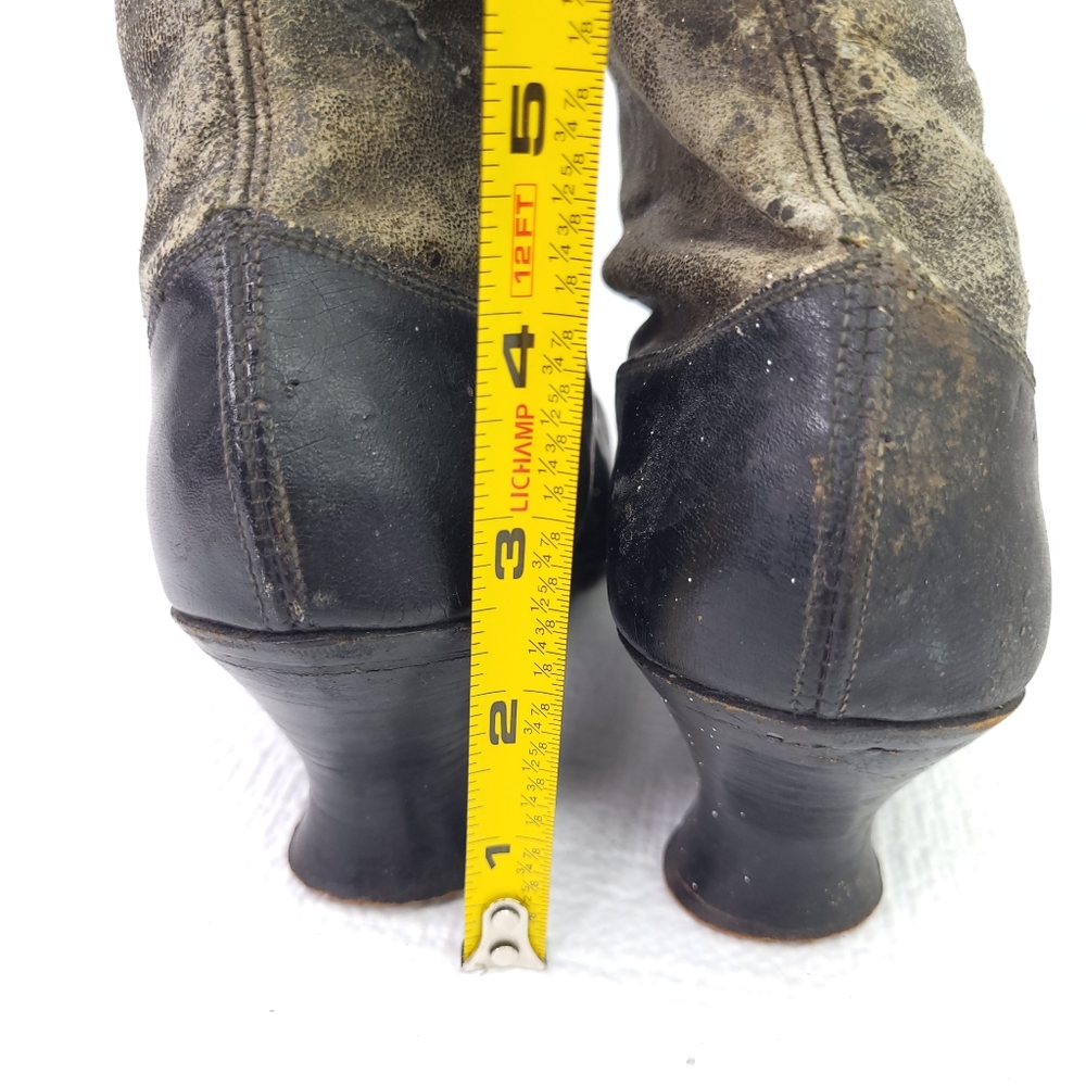 Antique Victorian Edwardian Leather Button Up Boots W… - Gem